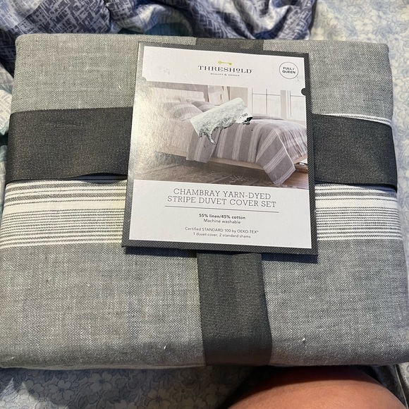 Threshold | Bedding | New In Package Threshold Full Queen Chambray Yarn ...